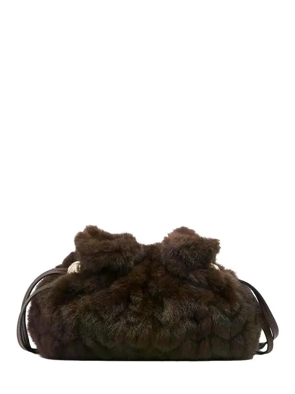 Liu Jo Faux-fur Tote Bag - Brown