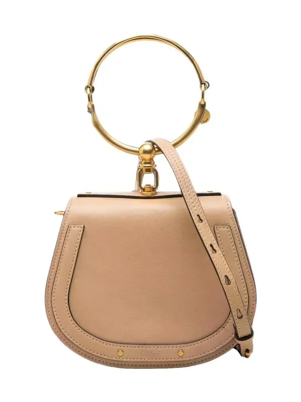 Chloé 2017 Small Leather Nile Bracelet Satchel - Neutrals