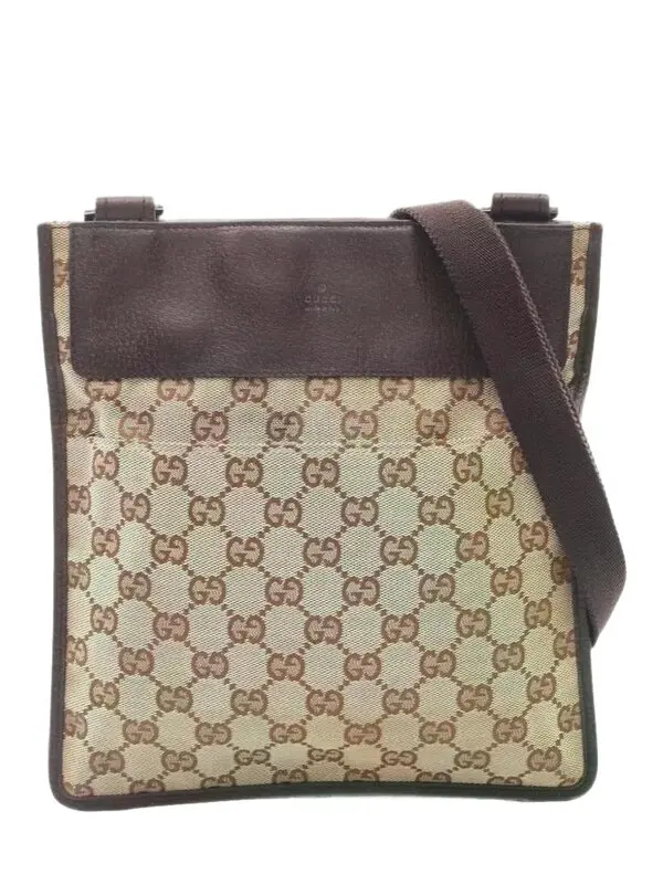Gucci 2000s Gg Canvas Shoulder Bag - Neutrals