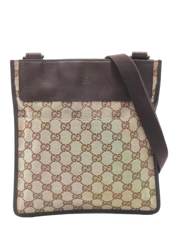 Gucci 2000s Gg Canvas Shoulder Bag - Neutrals
