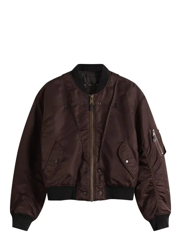 MAISON MARGIELA Reversible Bomber Jacket - Dark Brown