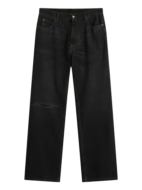 MAISON MARGIELA Distressed Denim Trousers - Dark Blue