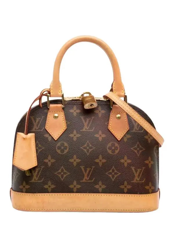 LOUIS VUITTON Monogram Alma Bb Satchel - Brown
