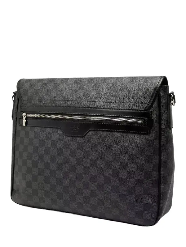 LOUIS VUITTON 2009 Damier Graphite Daniel Mm Crossbody Bag - Black