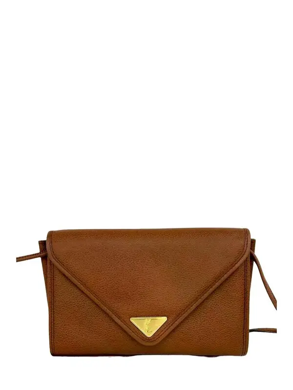 Saint Laurent 20th Century Leather Crossbody Bag - Brown
