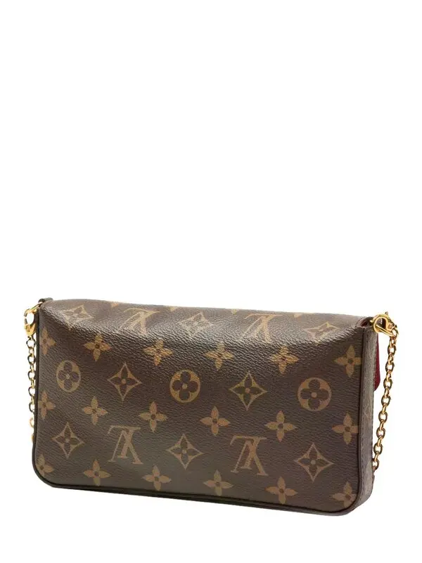 LOUIS VUITTON 2020 Monogram Pochette Felicie Crossbody Bag - Brown