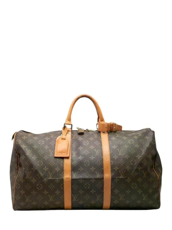 LOUIS VUITTON 1993 Monogram Keepall 50 Travel Bag - Brown