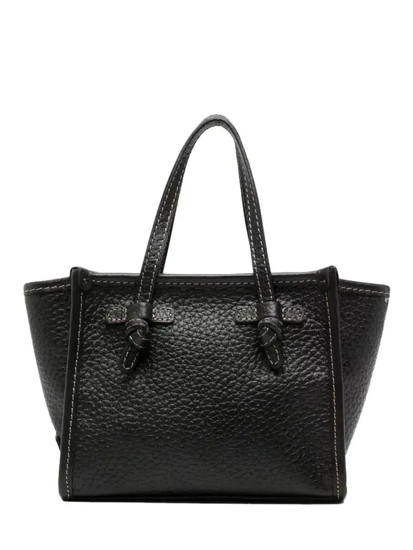 GIANNI CHIARINI Miss Marcella Grained-leather Tote Bag - Black