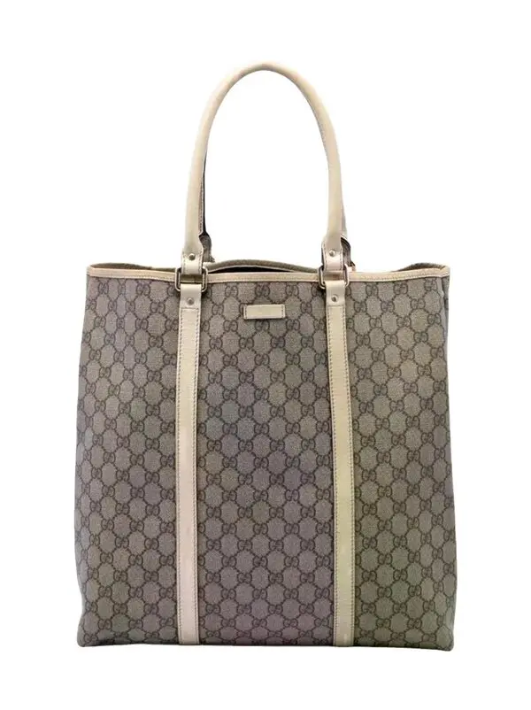 Gucci Gg Supreme Joy Vertical Tote Bag - Grey