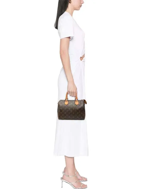LOUIS VUITTON 1995 Monogram Speedy 25 Boston Bag - Brown