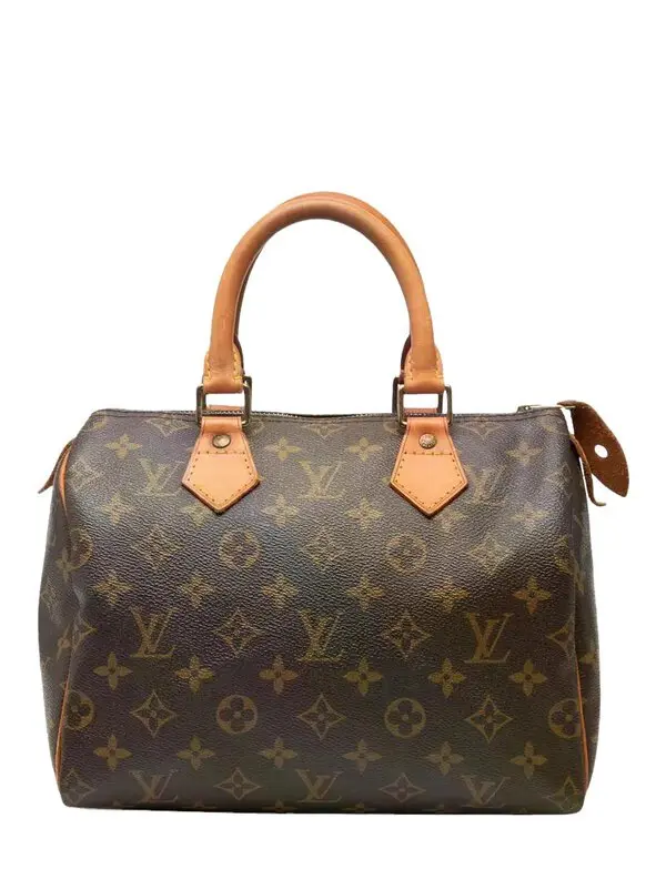 LOUIS VUITTON Monogram Speedy 25 Boston Bag - Brown