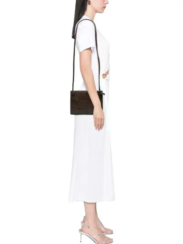Bottega Veneta 2012-2026 Mini Nappa Cassette Crossbody Bag - Brown