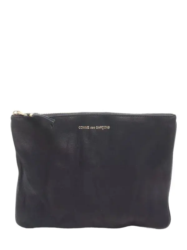 Comme Des Garçons Leather Pouch - Black