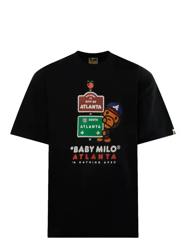 A BATHING APE Baby Milo Graphic-print T-shirt - Black