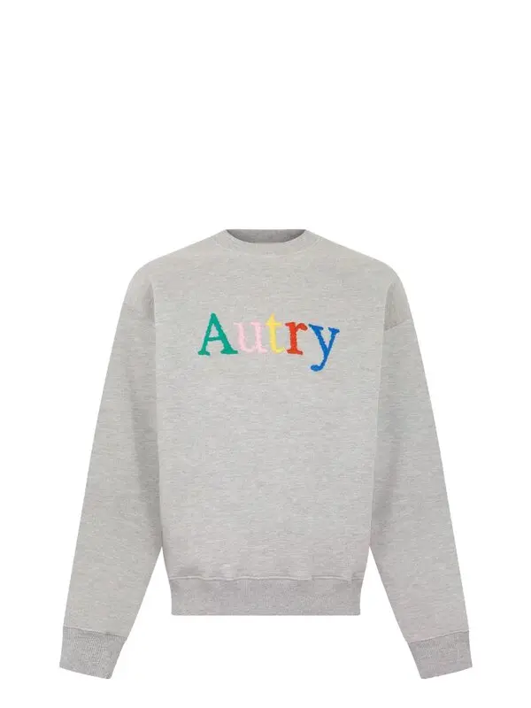 AUTRY Multicolor Logo Sweatshirt - Grey