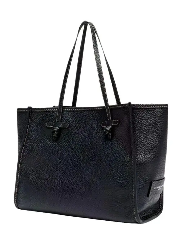 GIANNI CHIARINI Marcella Grained-leather Tote Bag - Black