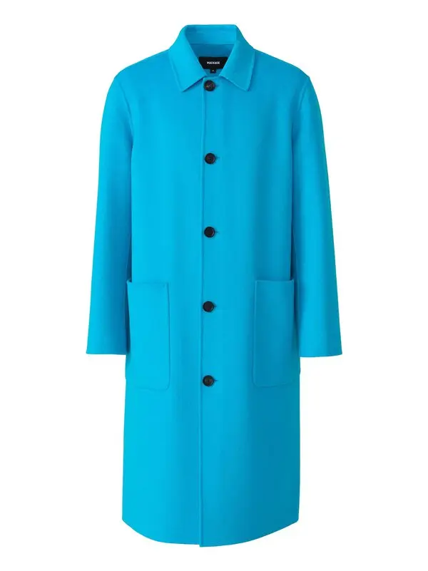 Mackage Beckett-z Handmade Wool Overcoat - Aqua