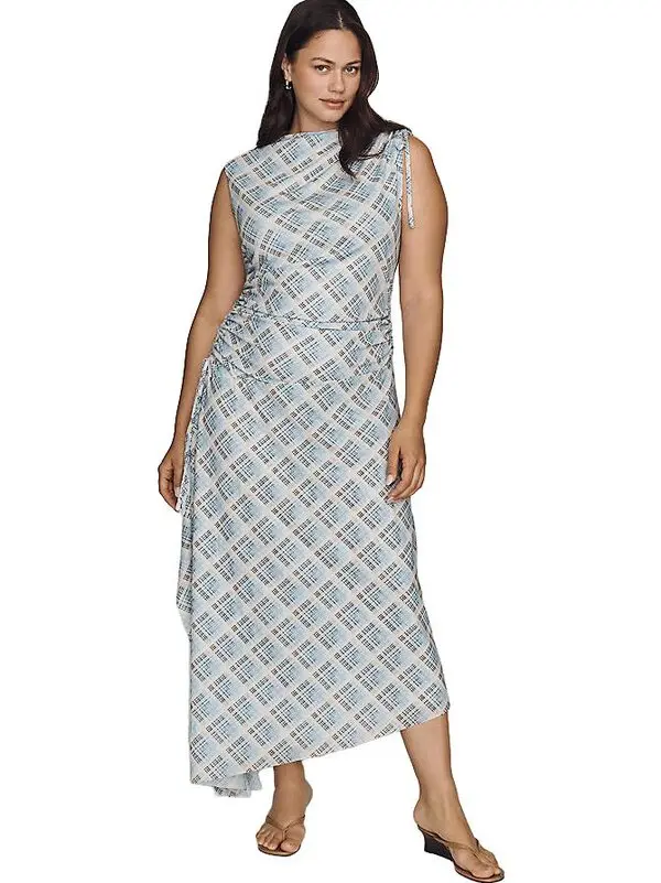 SOVERE / Novalyn Midi Dress - Grey Plaid