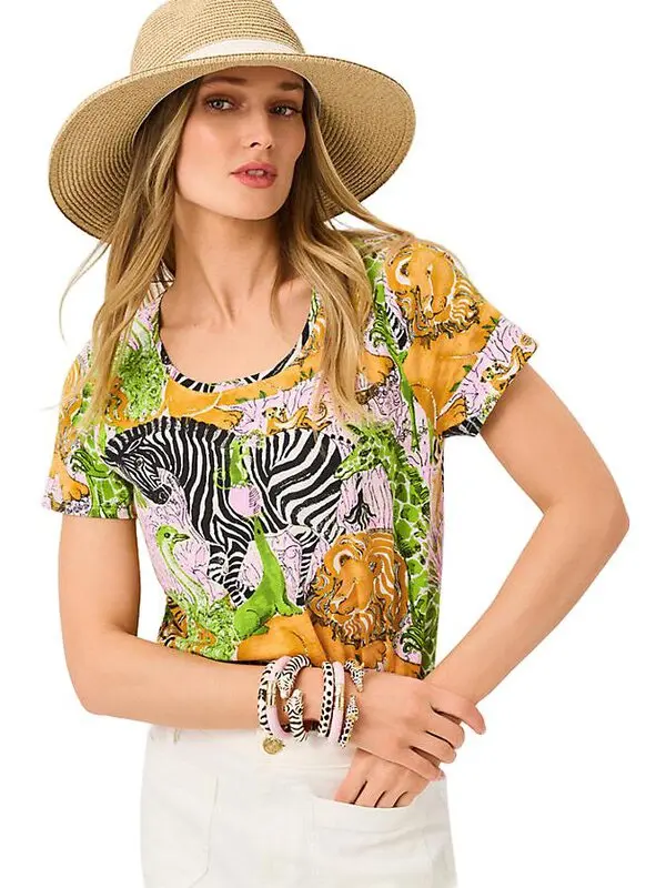 Lilly Pulitzer® Etta Scoop Neck Top - Multicolor