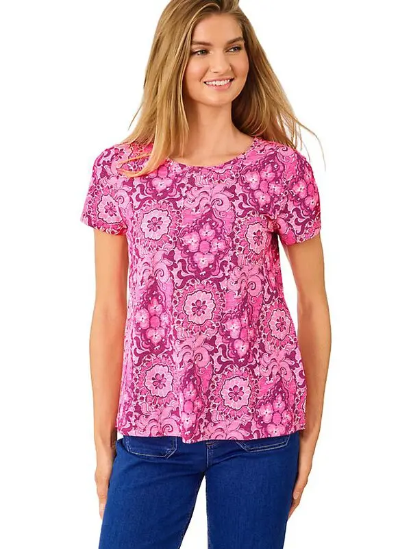 Lilly Pulitzer® Etta Scoop Neck Top - Pink