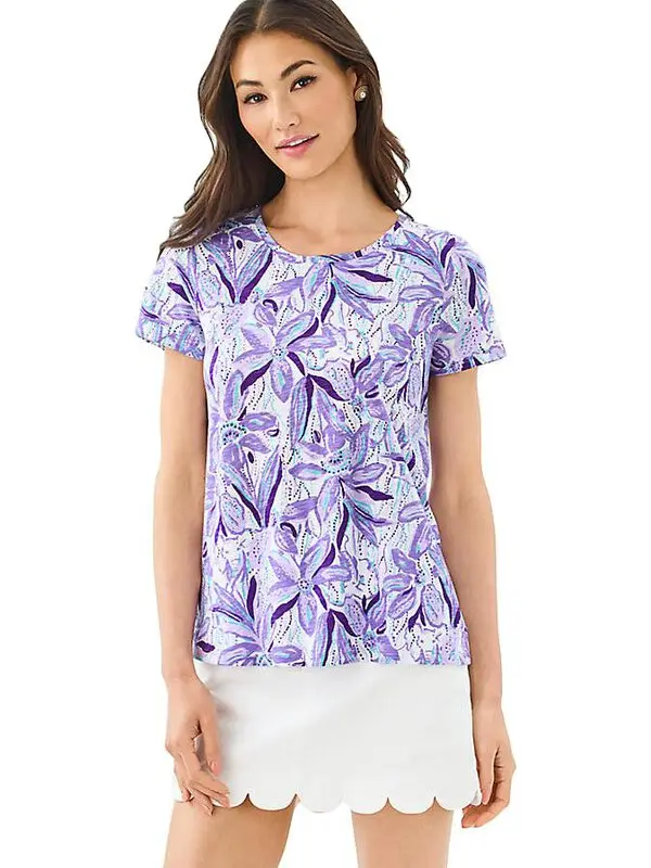 Lilly Pulitzer® Etta Scoop Neck Top - Purple