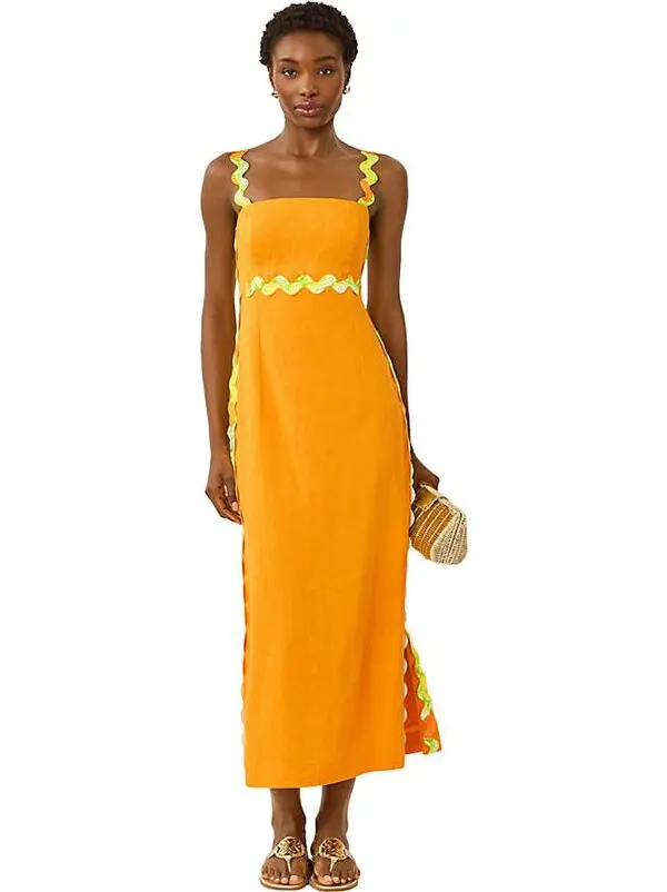 Lilly Pulitzer® Mikayla Linen Midi Dress - Citrus Cooler