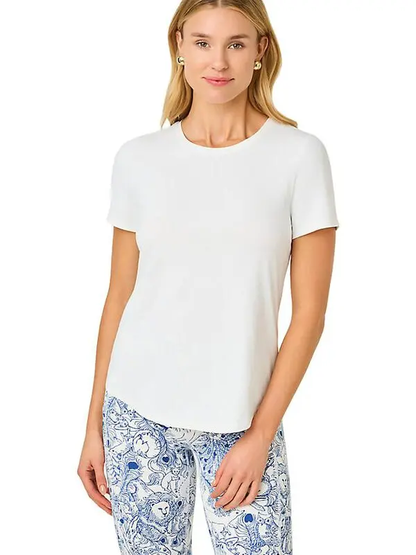 Lilly Pulitzer® Upf 50+ Luxletic Westley Active Tee - White