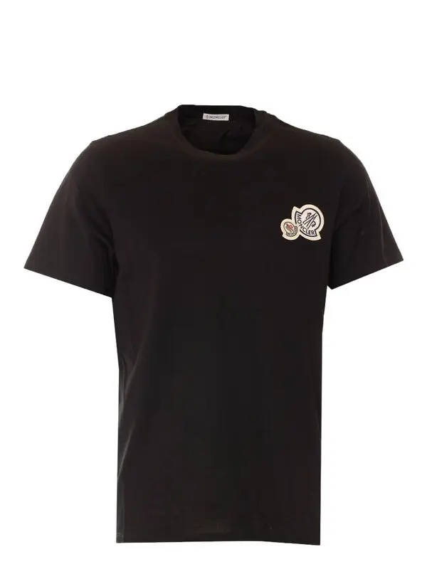 Moncler Double Logo T-shirt - Black