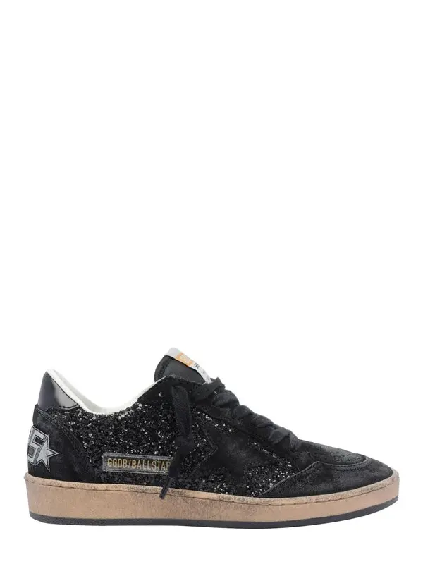 GOLDEN GOOSE Ball Star Glittered Sneakers - Black