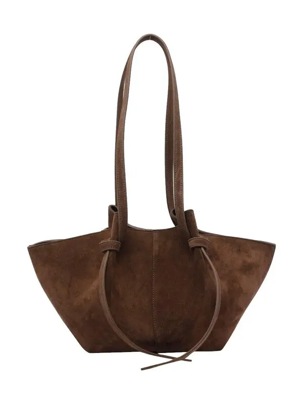 Yuzefi Suede Mochi Shoulder Bag - Brown