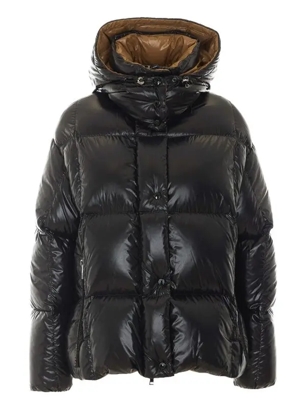 Moncler Parana Quilted Down Jacket With Hood - Black