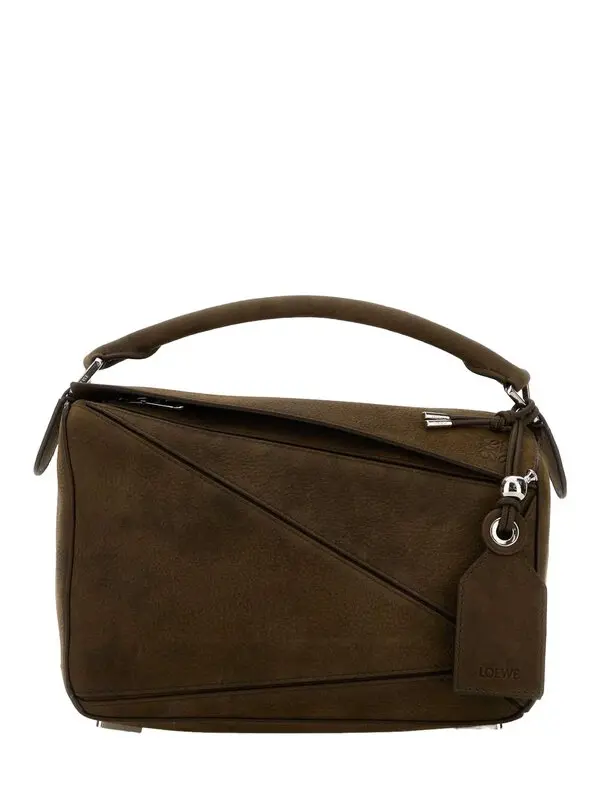 Loewe Leather Small Puzzle Handbag - Brown
