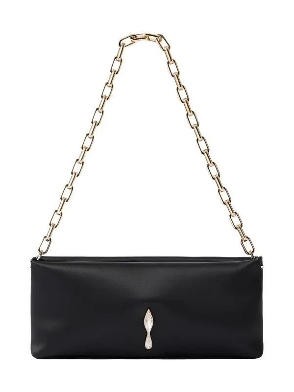 CHRISTIAN LOUBOUTIN Maykimay Crystal-embellished Shoulder Bag - Black