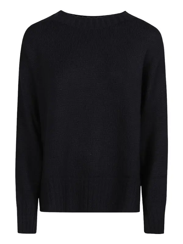 DRUMOHR Merino Wool Crew Neck Knitwear - Navy