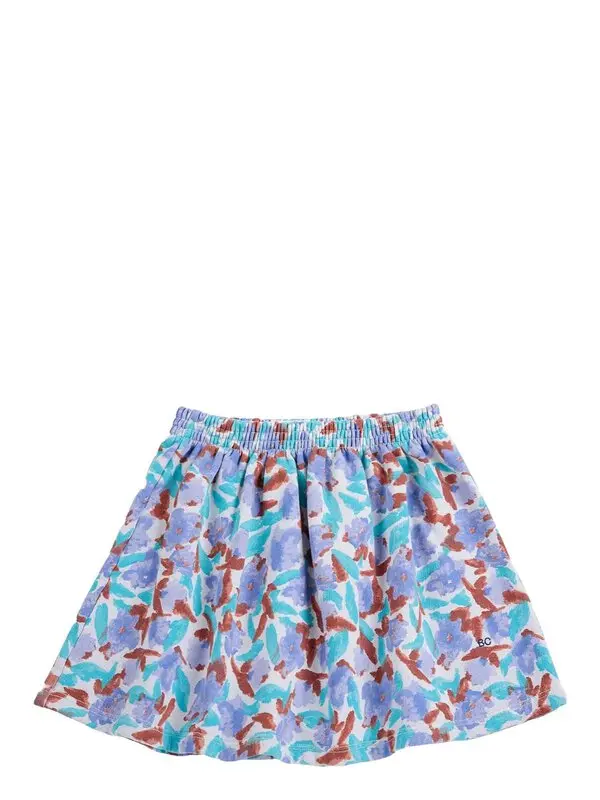 BOBO CHOSES Watercolor Print Fleece Skirt - Lavender