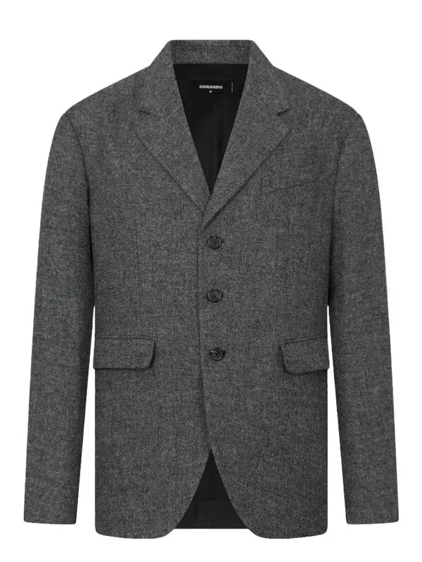Dsquared2 Tweed Osaka Blazer - Grey