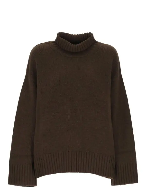 Barbour High Neck Long Sleeve Sweater - Black