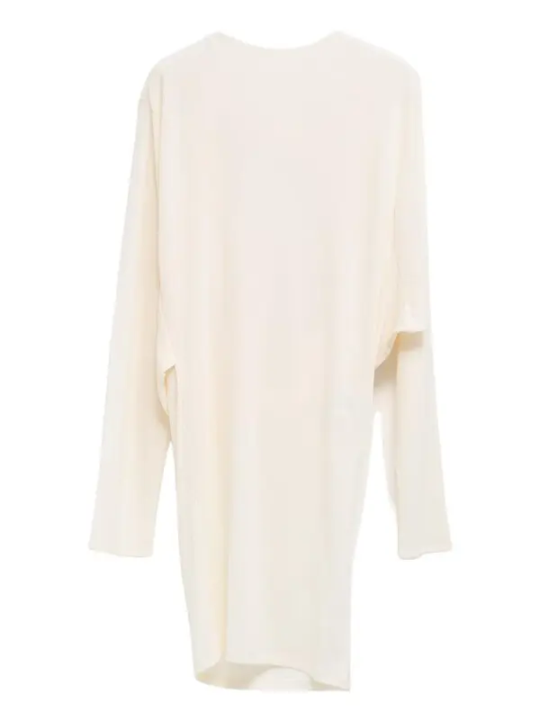 Jacquemus Draped Open-back Mini Dress - White