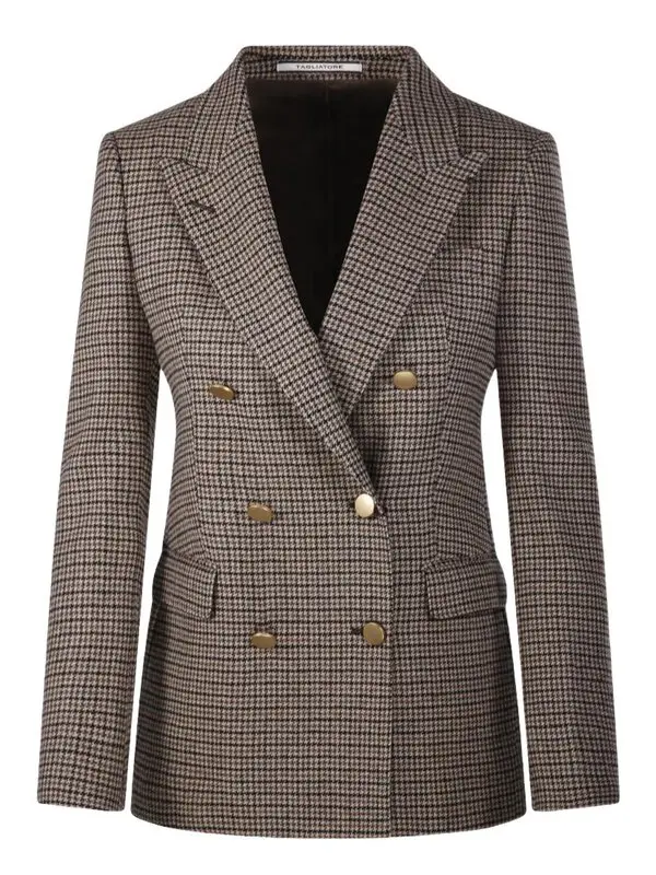 Tagliatore Double-breasted Suit Jacket - Tabacco