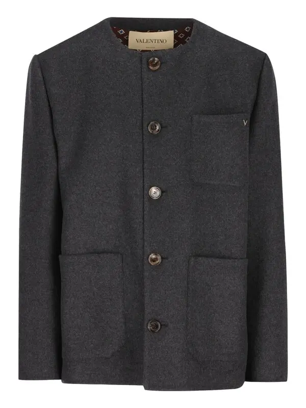 Valentino Garavani Casual Long-sleeved Jacket - Black