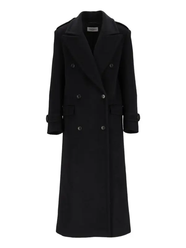 AL DUCA DAOSTA 1902 Long-sleeved Double-breasted Coat - Black