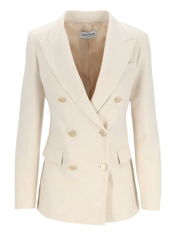 AL DUCA DAOSTA 1902 Double Breasted Blazer - White