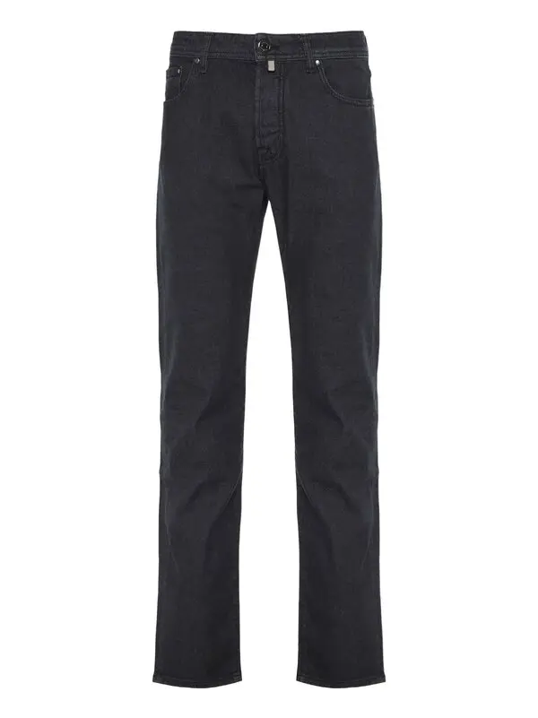 Jacob Cohen Bard Logo Patch Jeans - Black