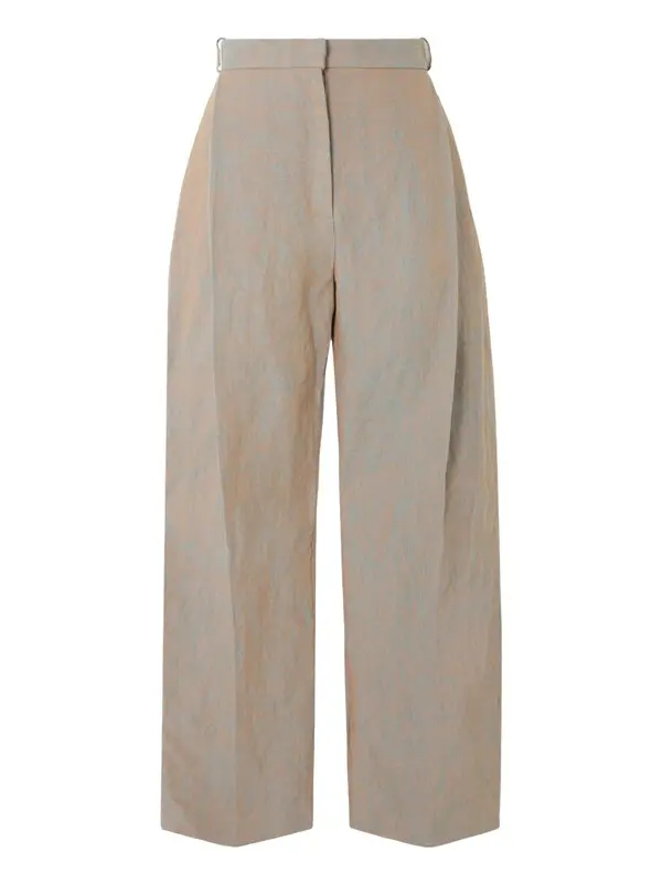 Tove Pleated Hemp Straight-leg Pants - No