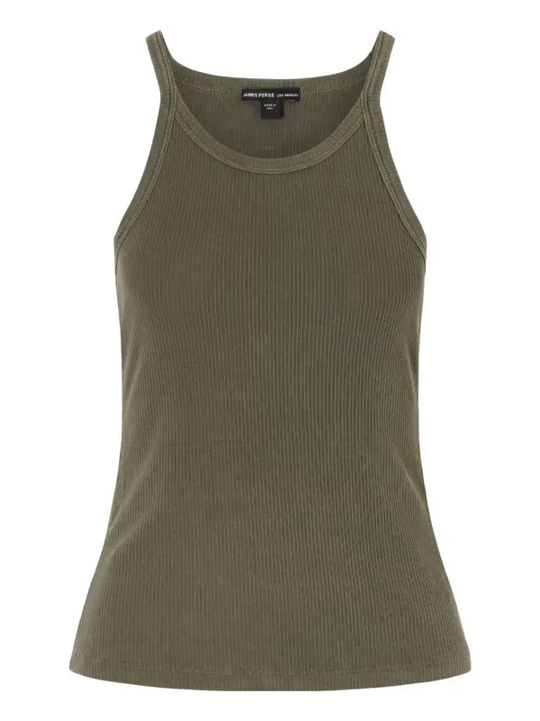 JAMES PERSE Ribbed Supima Cotton-blend Tank Top - No