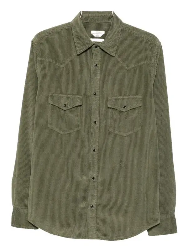 Jacob Cohen Long-sleeved Shirt - Olive Green