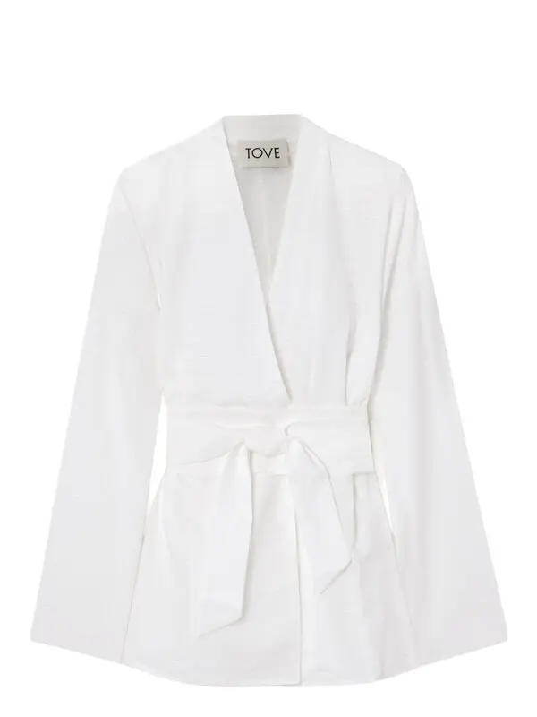 Tove Belted Cotton Ripstop Shirt - No
