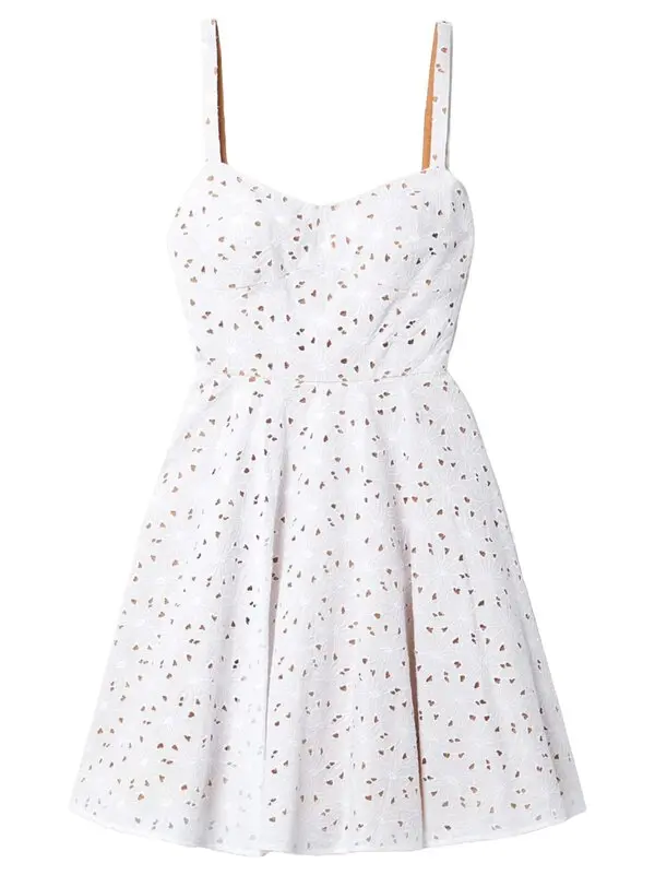 Michael Kors Cotton-blend Mini Dress - White