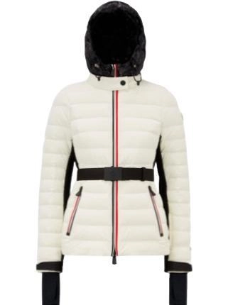 Moncler Bruche Hooded Down Ski Jacket - White