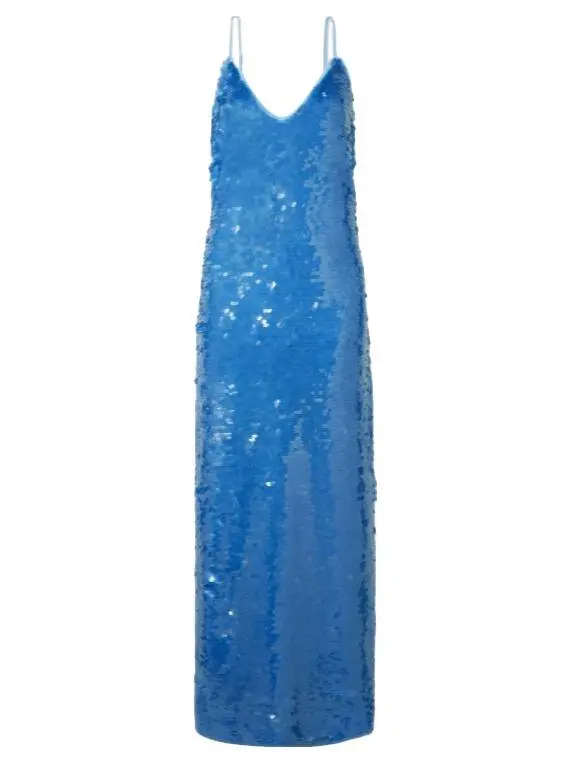 ALEMAIS Bright Sequin Dress - Blue